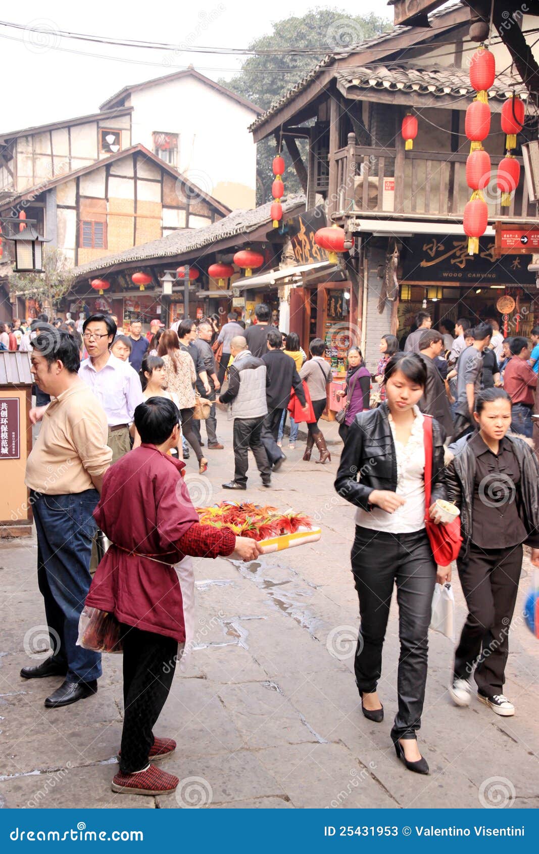 Old Town Chongqing editorial stock photo. Image of city - 25431953