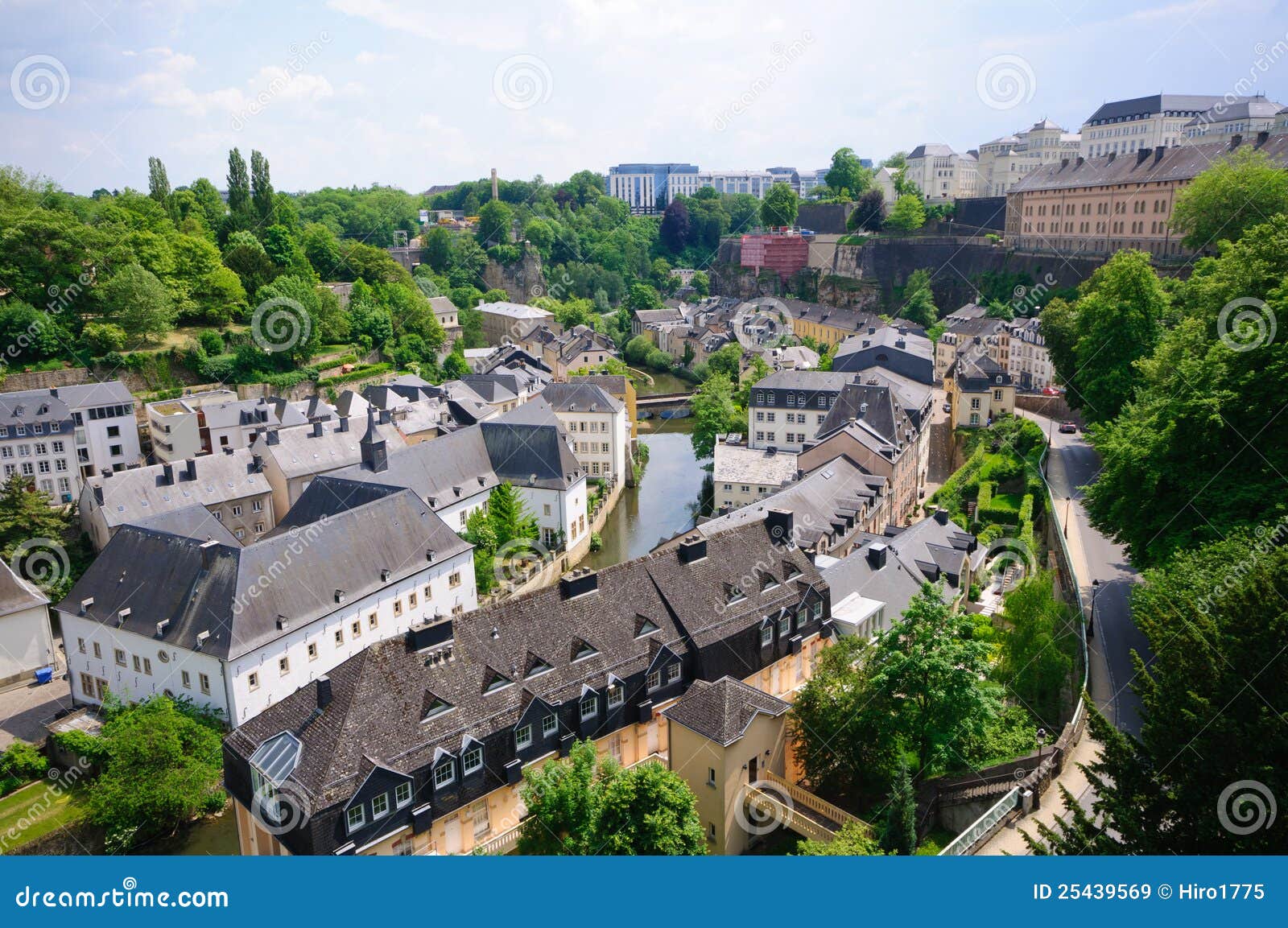 Old Town of the City of Luxembourg Stock Image - Image of street, site ...