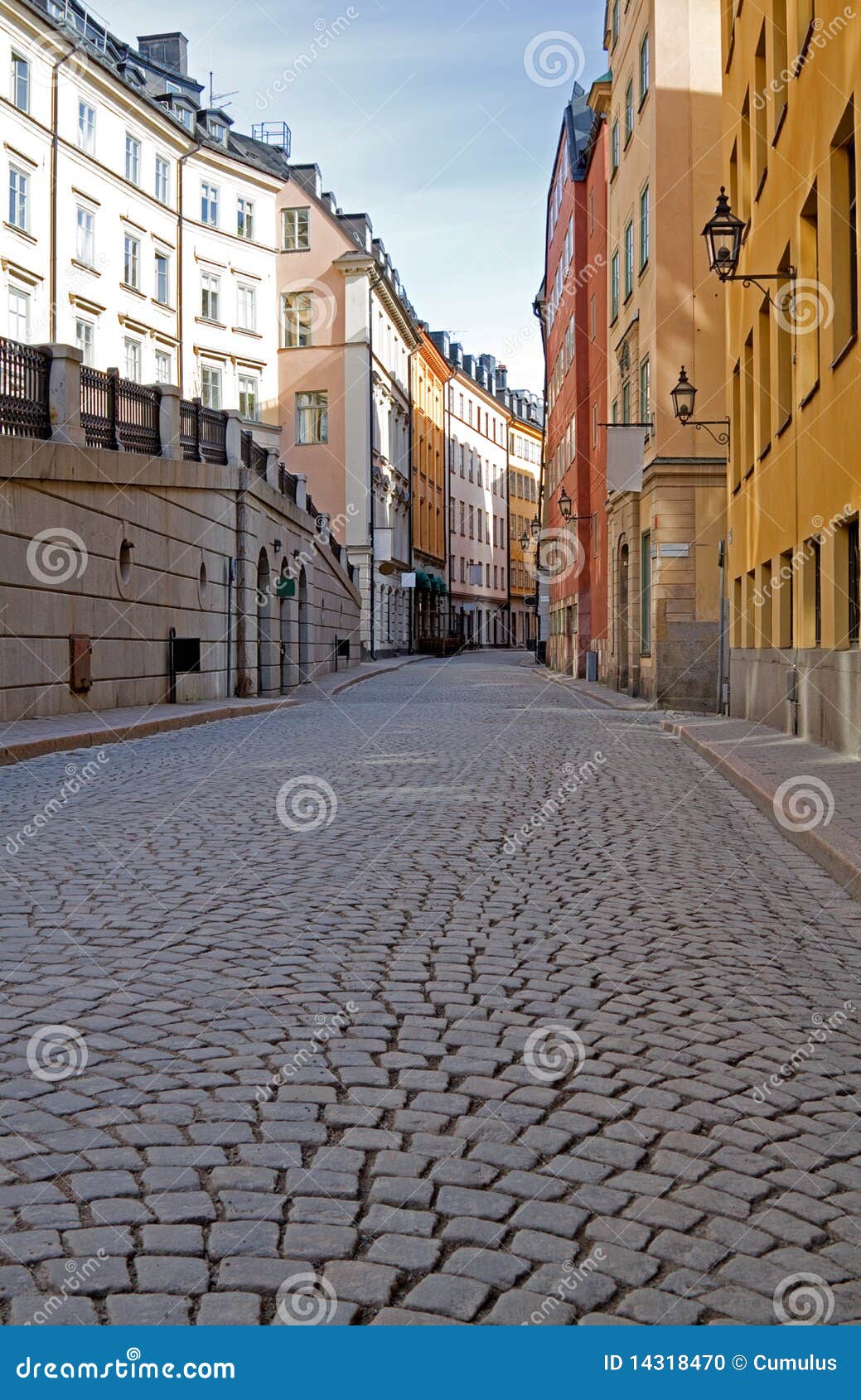 Old Town Cobblestone Street. Stock Photo - Image of town, tourism: 14318470