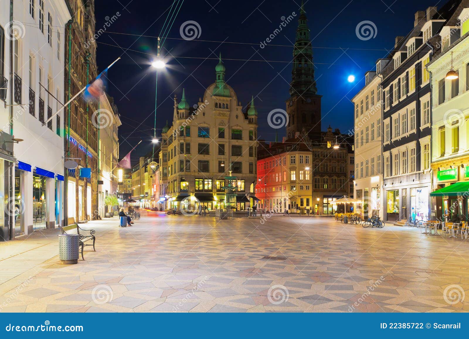 Old Town in Copenhagen, Denmark Editorial Photography - Image of ...
