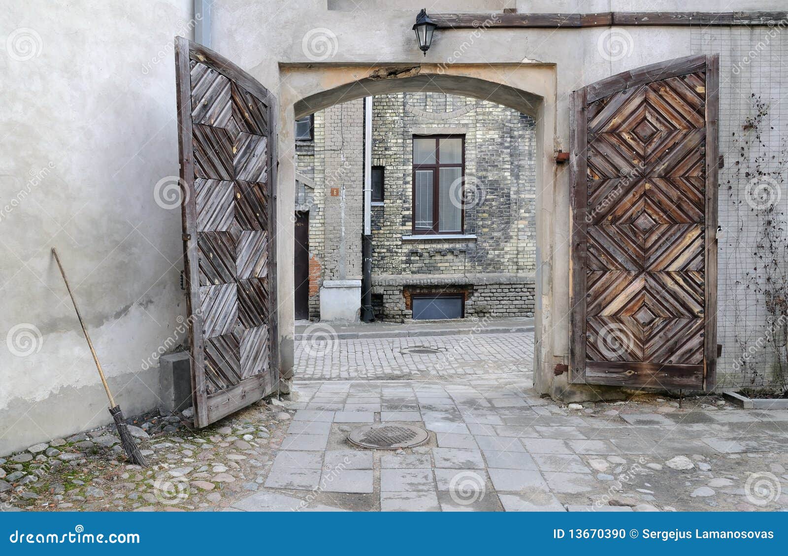 Old town courtyard stock photo. Image of destinations - 13670390