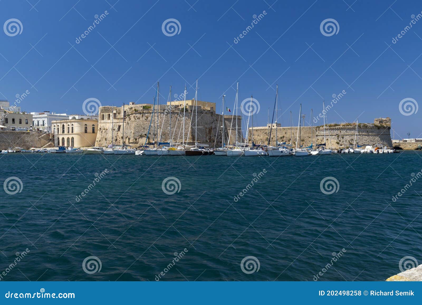 Old Town Gallipoli, Lecce, Apulia, Italy Stock Photo - Image of water ...