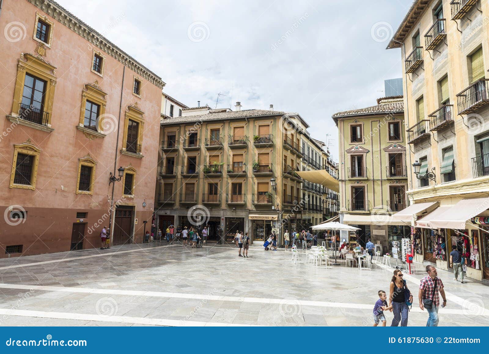 Old town of Granada, Spain editorial image. Image of center - 61875630