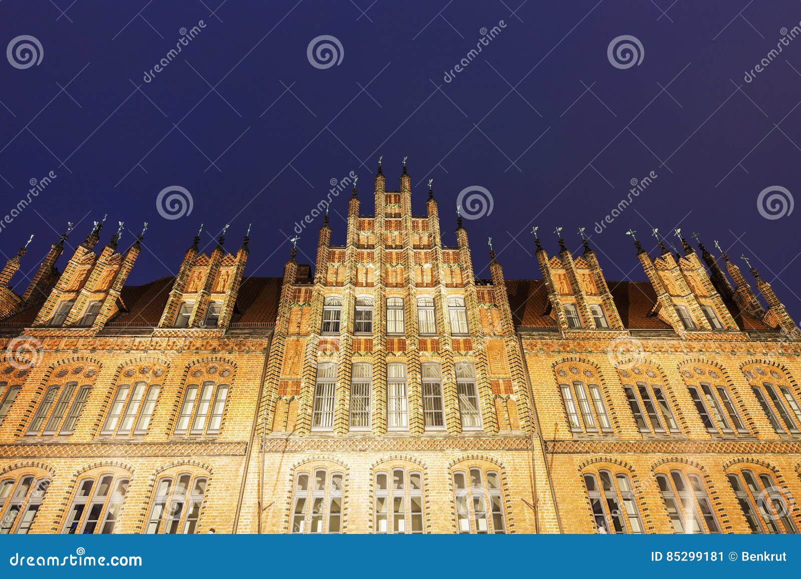 Old Town Hall in Hanover stock image. Image of colorful - 85299181