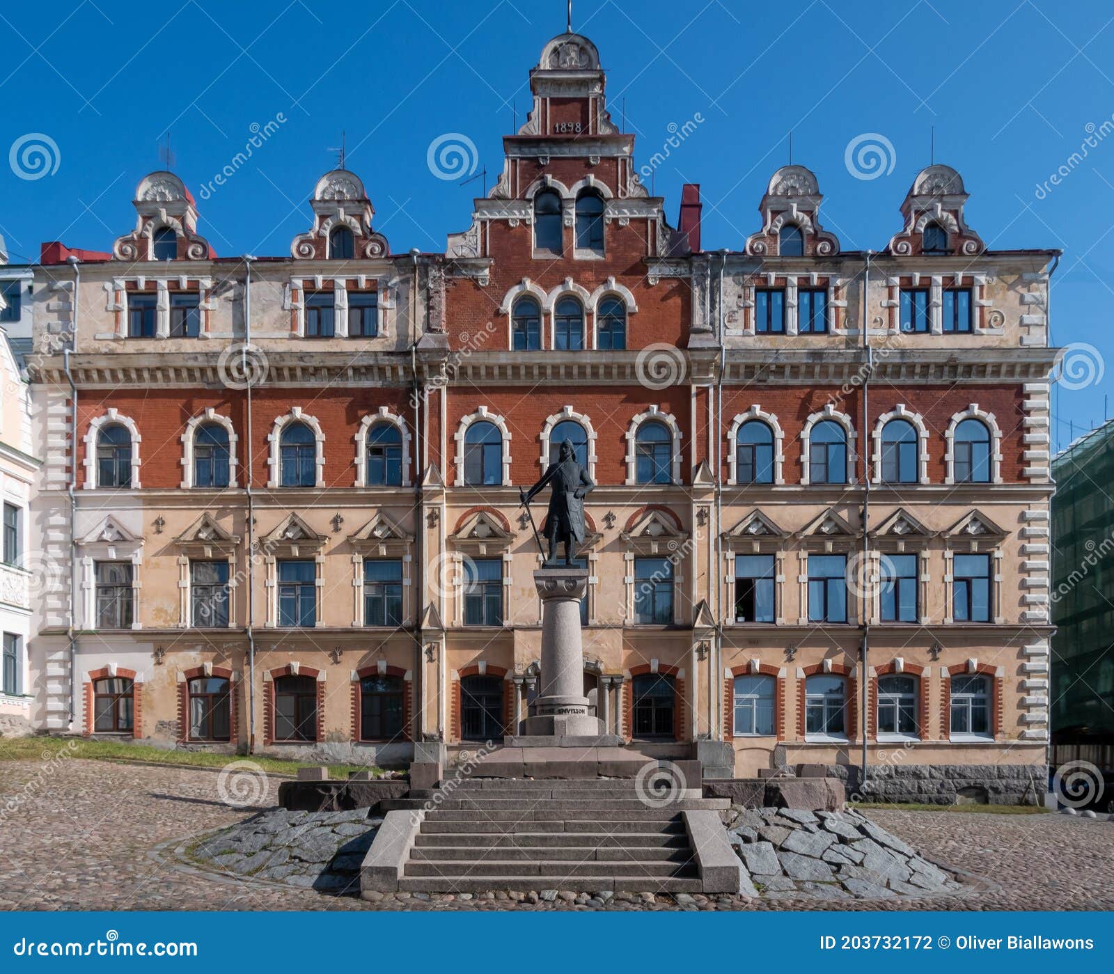 Old Town Hall in Vyborg, Russia Stock Photo - Image of exterior ...