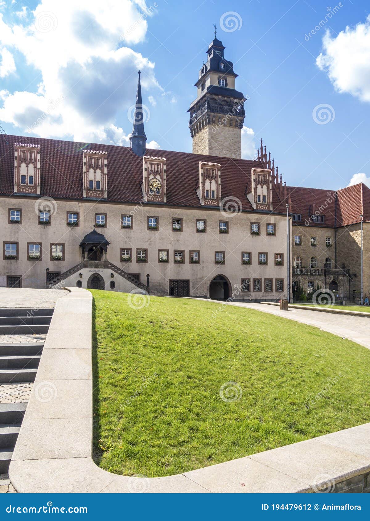 Old Town Hall of Zeitz stock photo. Image of germany - 194479612