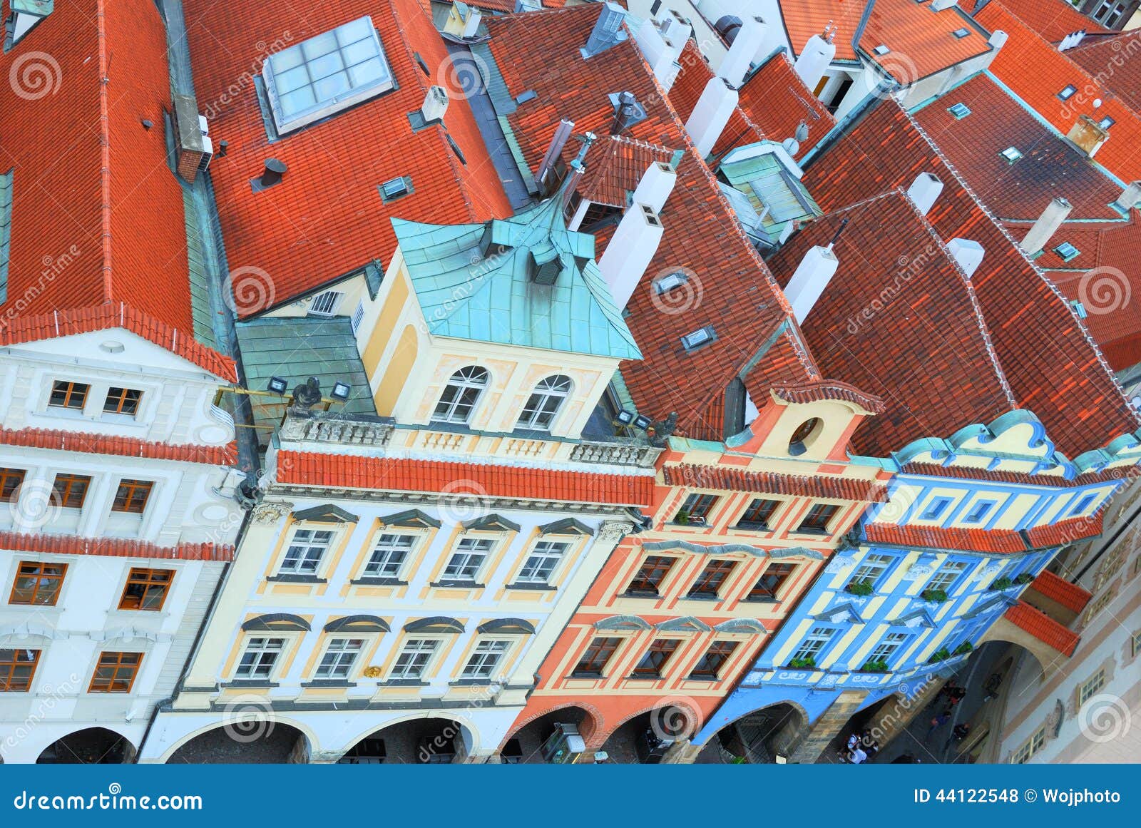 Old Town Historic Houses Rooftops Stock Photo - Image of cityscape ...