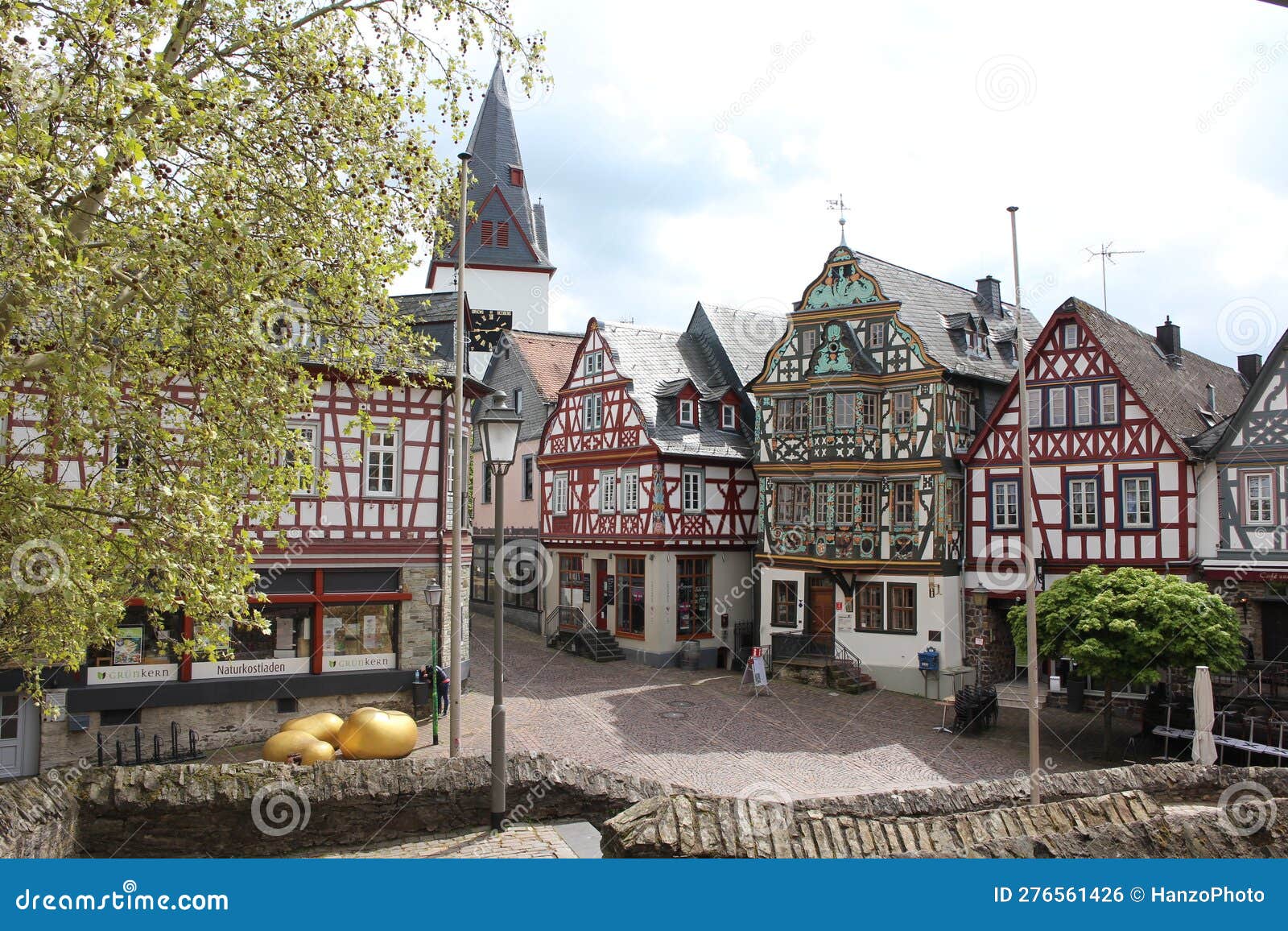Old Town of Idstein in Germany Stock Photo - Image of sunny, town ...