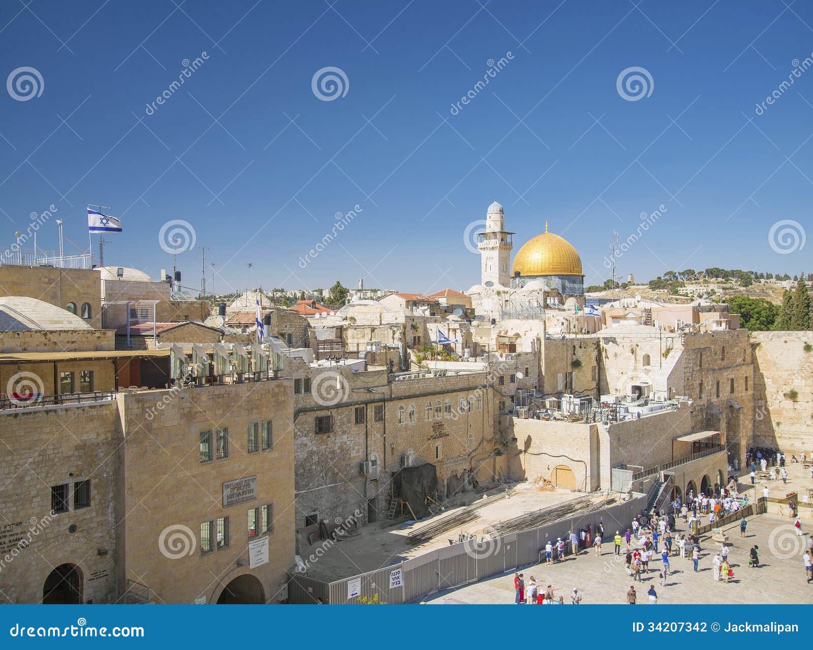 Old Town of Jerusalem Israel Editorial Photography - Image of town ...