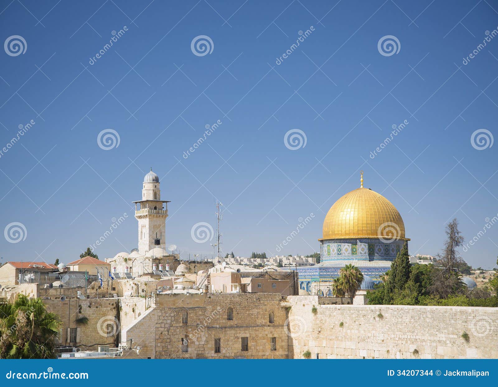 Old Town of Jerusalem Israel Stock Photo - Image of stone, mosque: 34207344