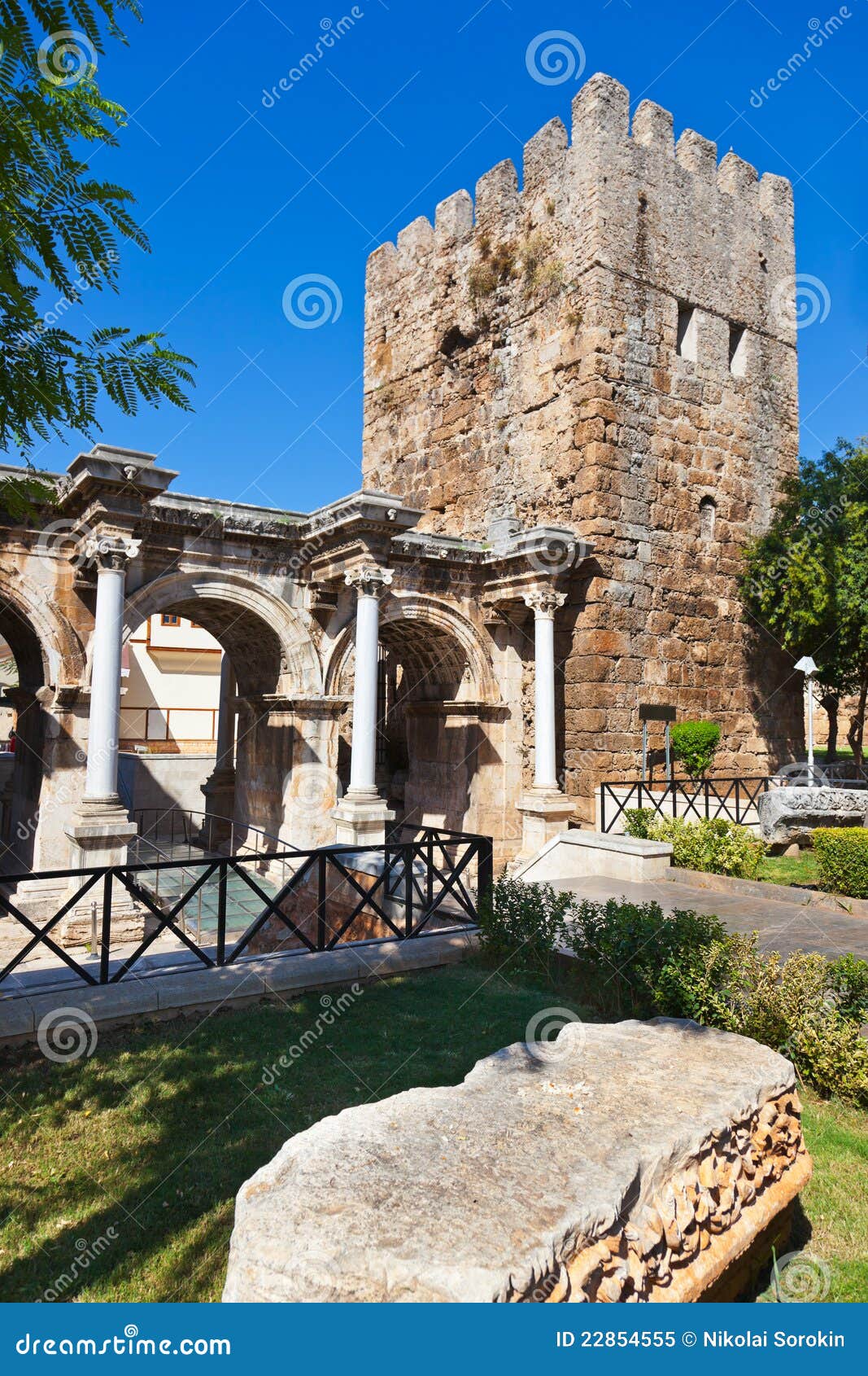 Old Town Kaleici in Antalya Turkey Stock Image - Image of minaret ...