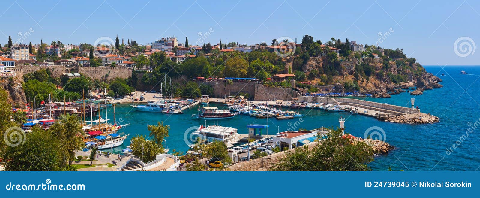 Old Town Kaleici in Antalya, Turkey Stock Image - Image of boat ...