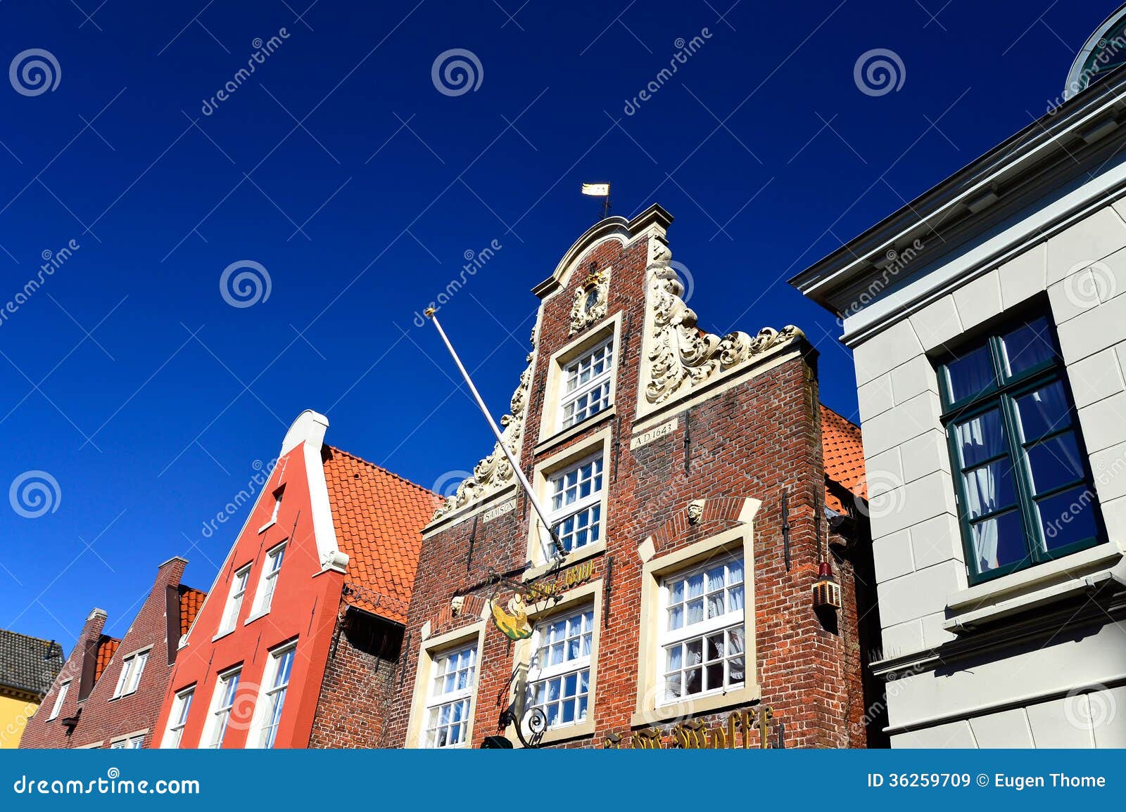 Old Town in Leer stock image. Image of east, lower, historical - 36259709