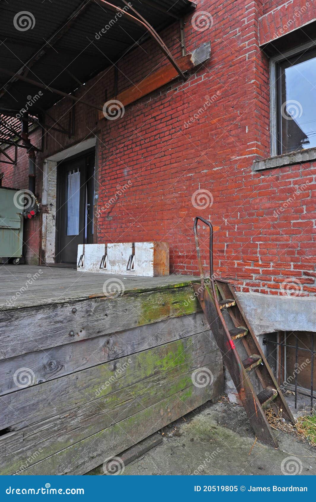 Old town loading dock stock image. Image of recieve, business - 20519805