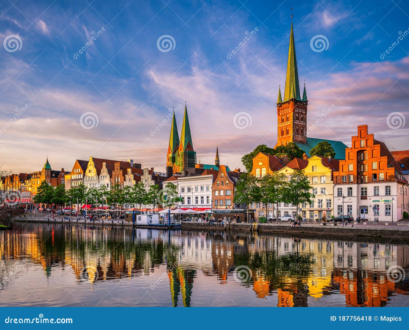 Old Town of Lubeck, Germany Stock Photo - Image of landmark, schleswig ...