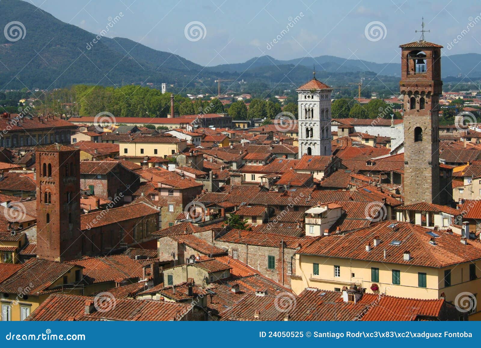 Old town of Lucca stock image. Image of heritage, church - 24050525