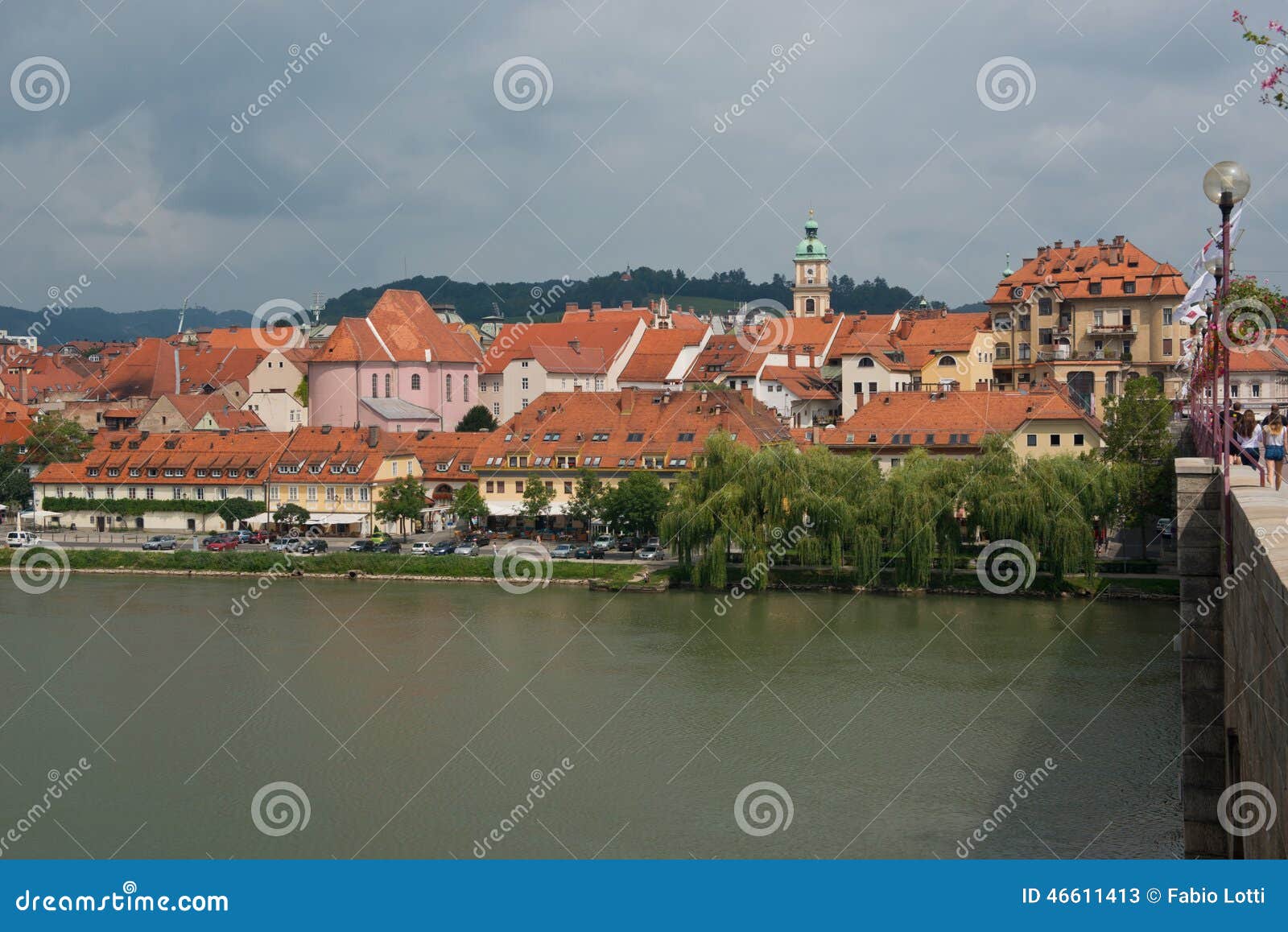 The old town of Maribor editorial stock photo. Image of heritage - 46611413