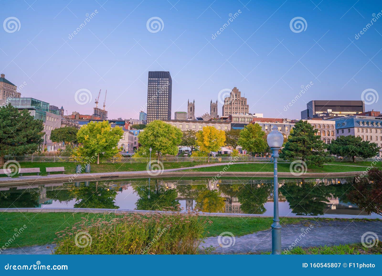 Old Town Montreal in the Morning, Canada Stock Image - Image of early ...