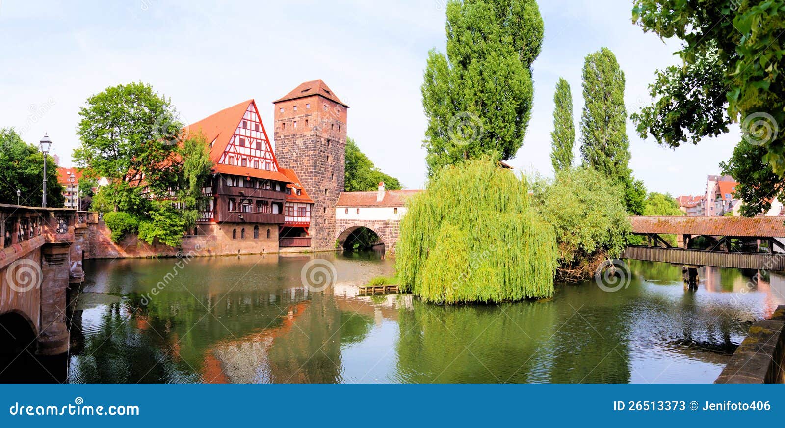 Old Town, Nuremberg stock image. Image of medieval, outdoor - 26513373