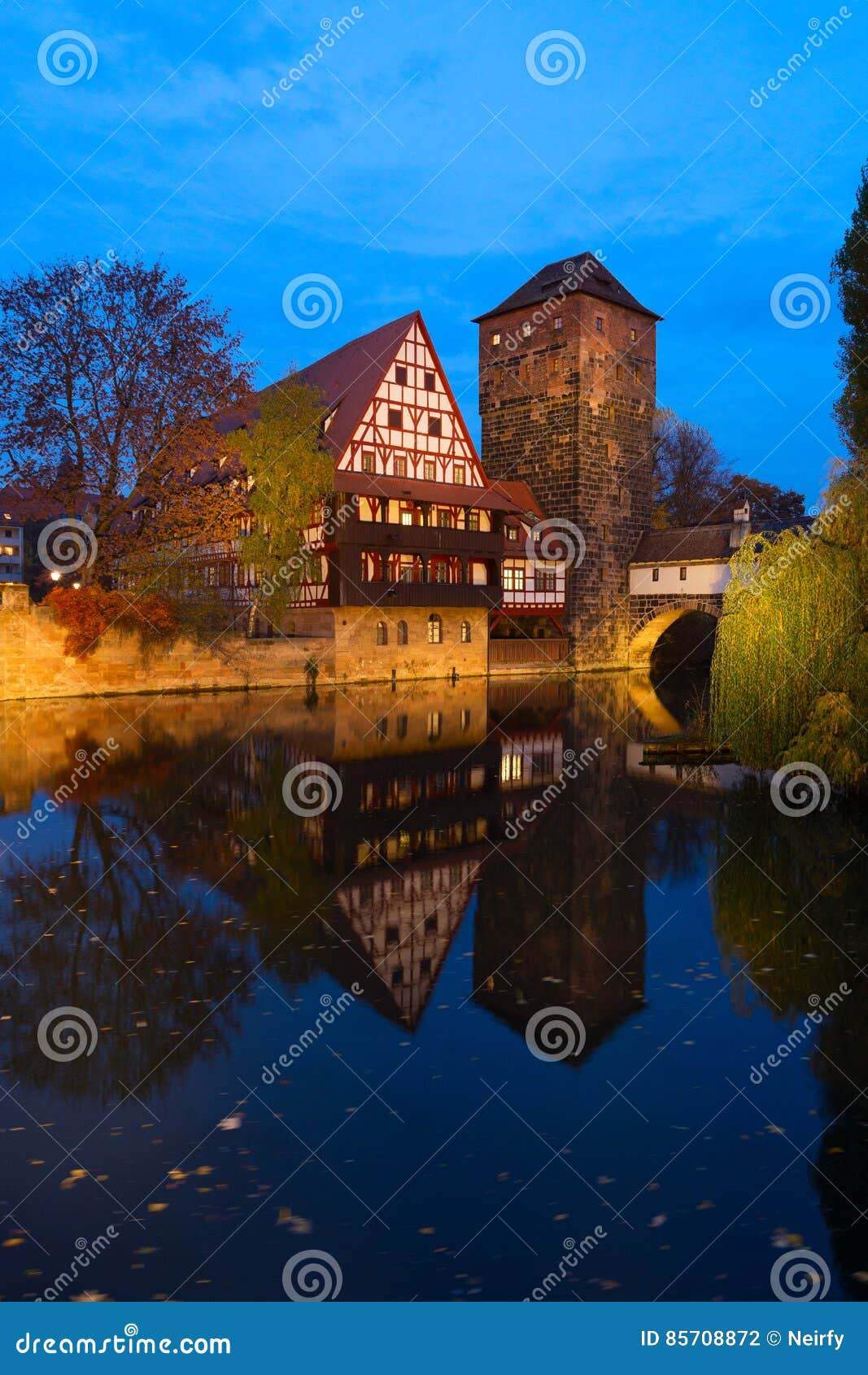 Old Town of Nuremberg, Germany Stock Photo - Image of altstadt ...