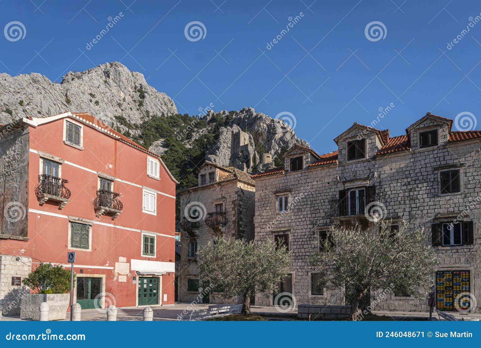 Old Town of Omis, Croatia editorial photo. Image of destination - 246048671