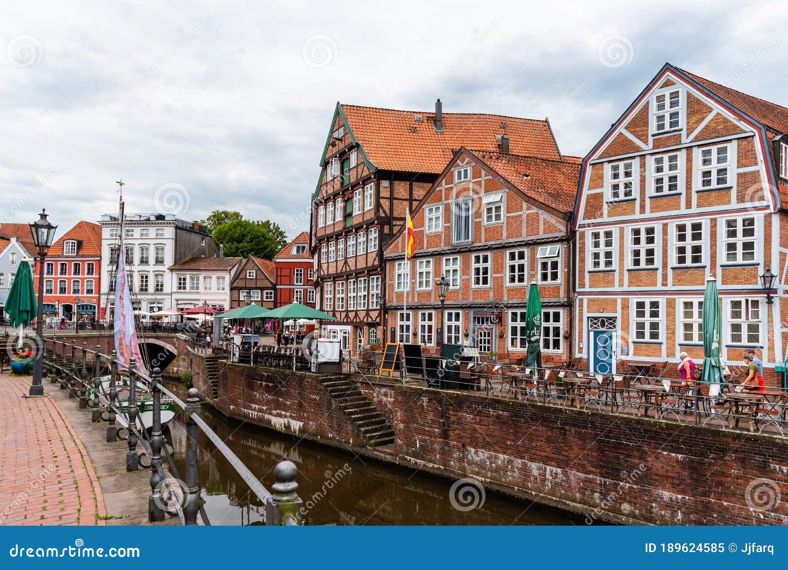 The Old Town and the Old Port of Stade Editorial Image - Image of ...