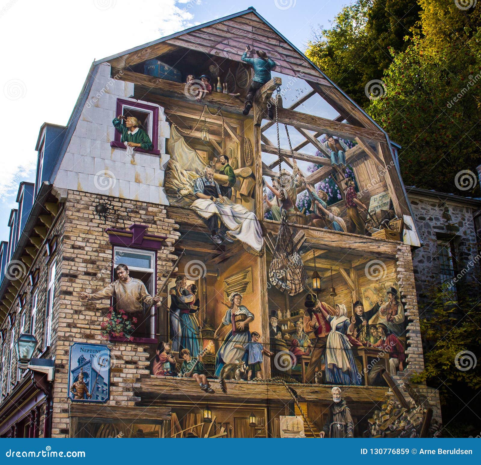 Old Town Quebec City editorial stock image. Image of quebec - 130776859