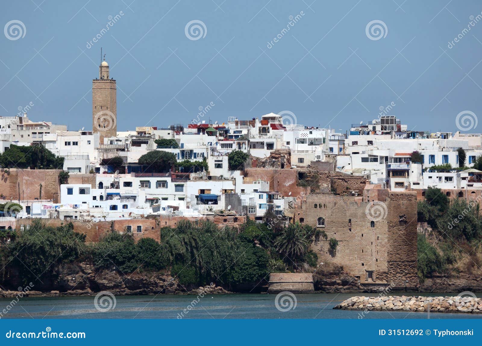 Old town of Rabat, Morocco stock photo. Image of orient - 31512692