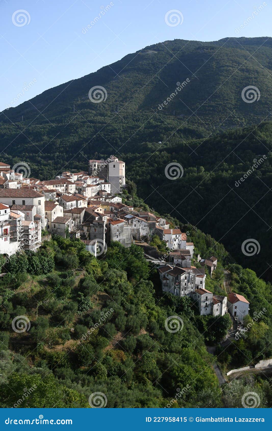 The Old Town of Rivello, Italy. Stock Image - Image of hiking, rivello ...