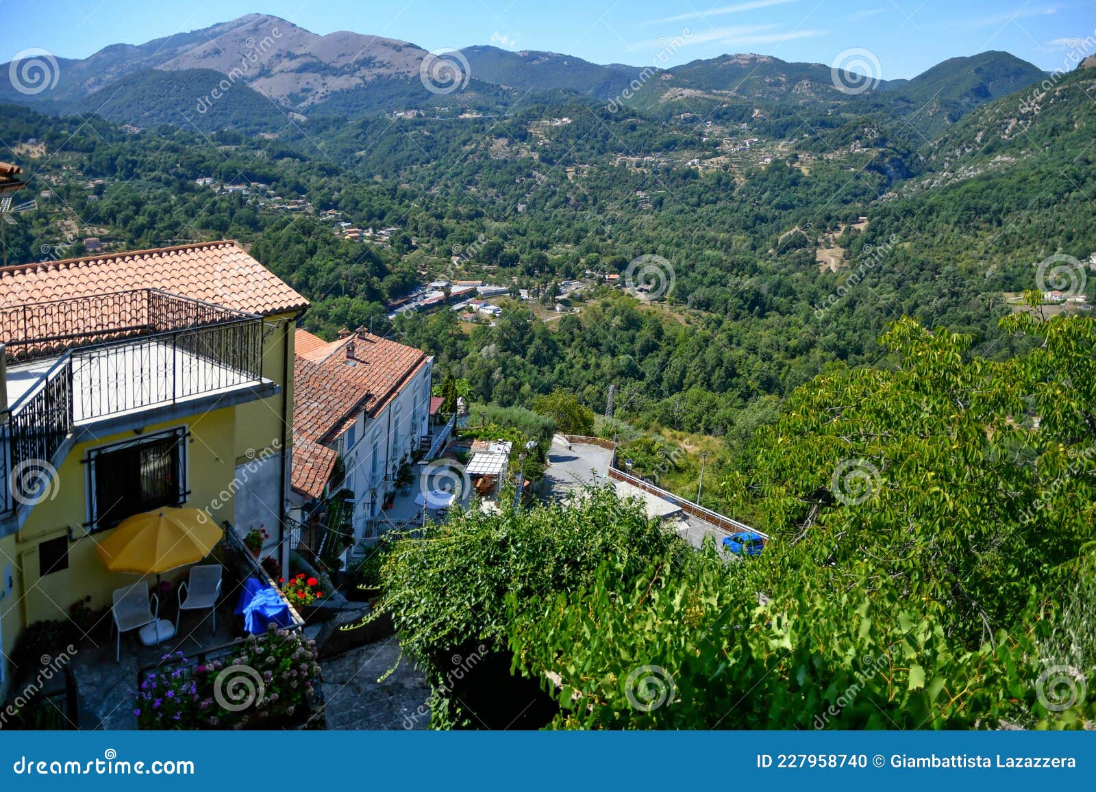 The Old Town of Rivello, Italy. Stock Photo - Image of lifestyles ...