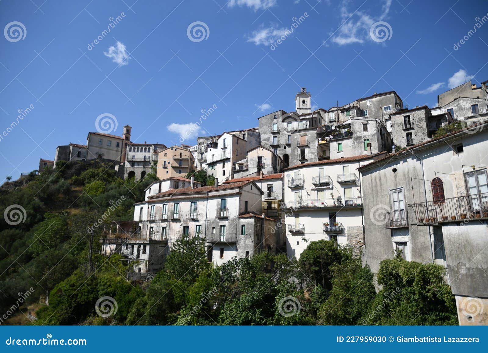 The Old Town of Rivello, Italy. Stock Photo - Image of medieval ...