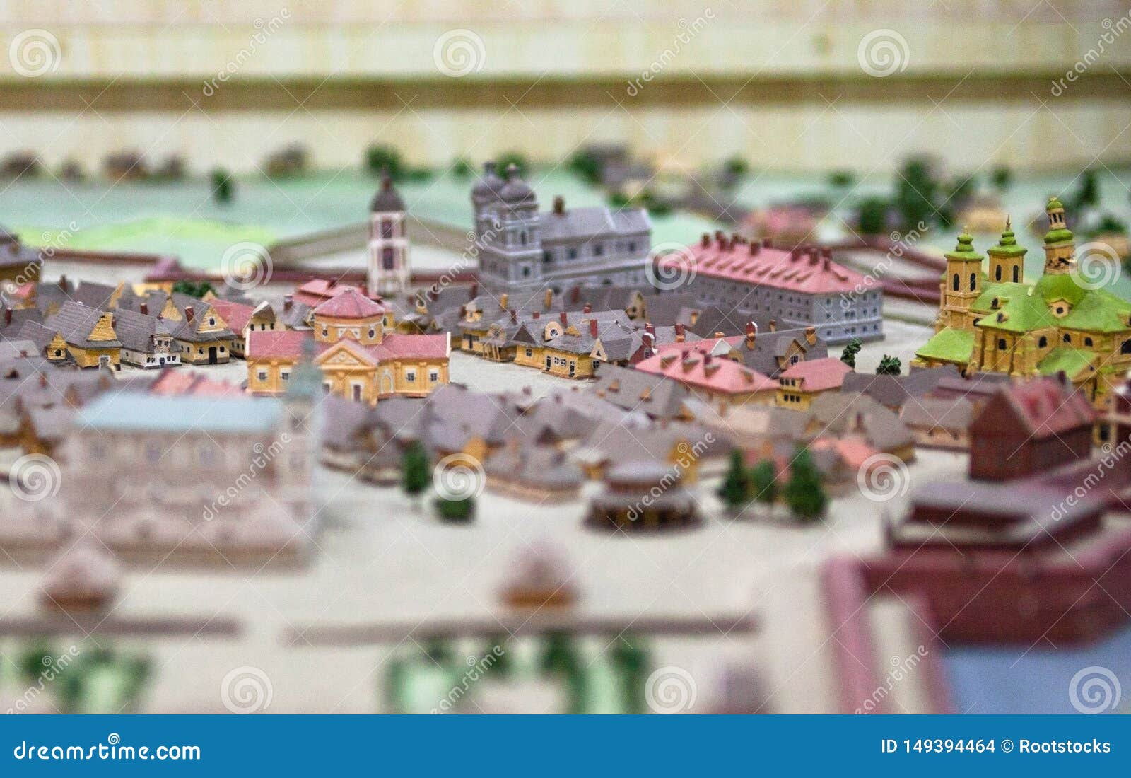 Old town scale model stock photo. Image of scene, reproduction - 149394464