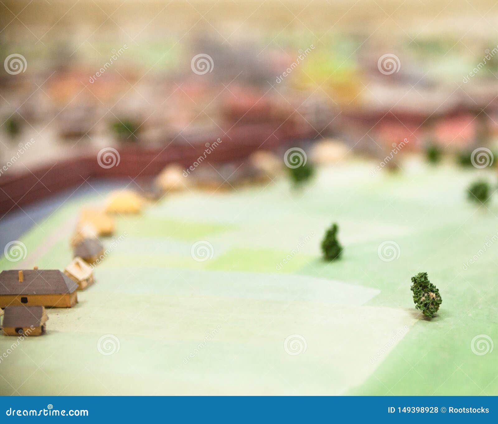 Old town scale model stock photo. Image of little, architectural ...