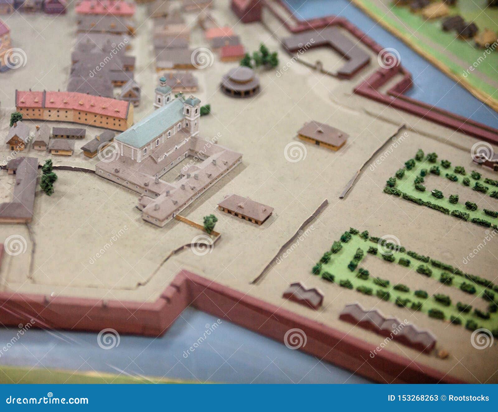 Old town scale model stock image. Image of city, local - 153268263