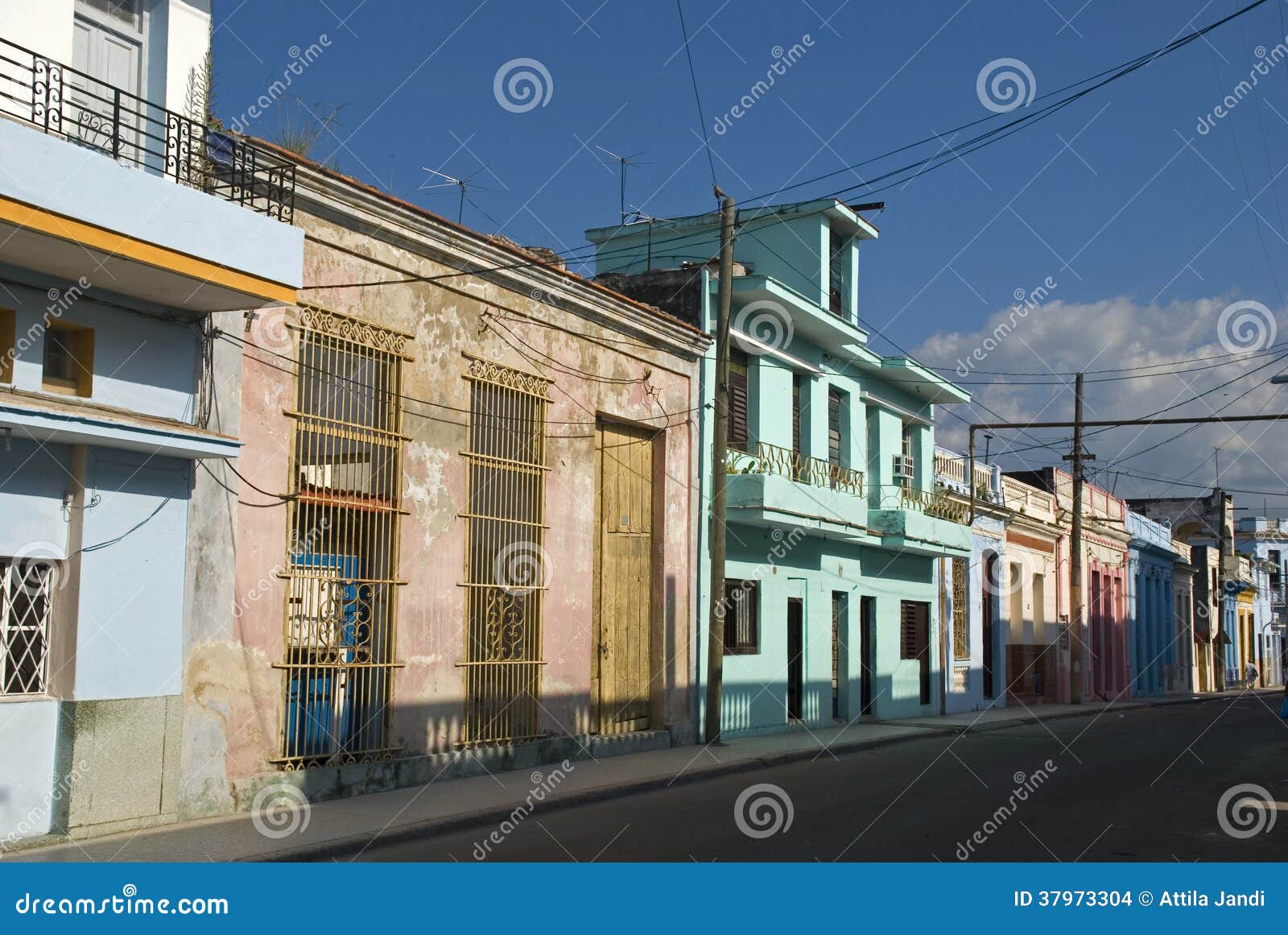 Old Town Scene in Regla, Havana, Cuba Stock Photo - Image of hero ...