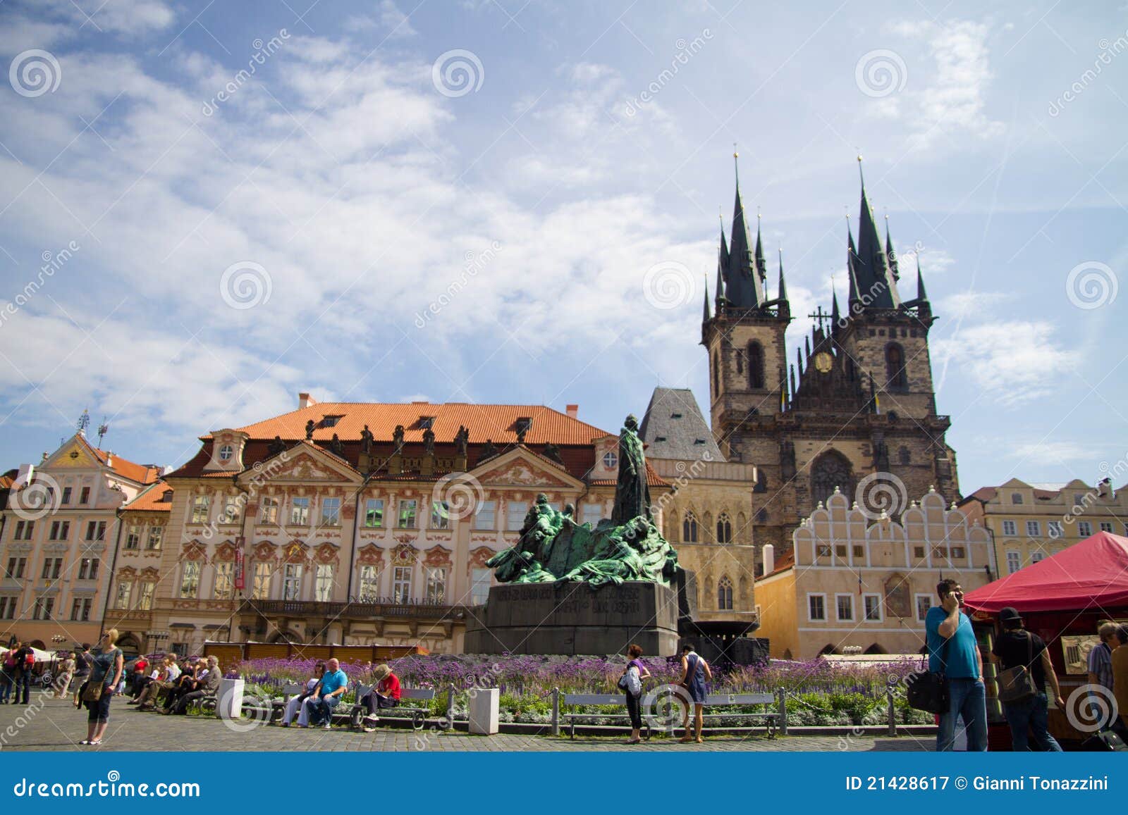 Old Town Square editorial photography. Image of colored - 21428617
