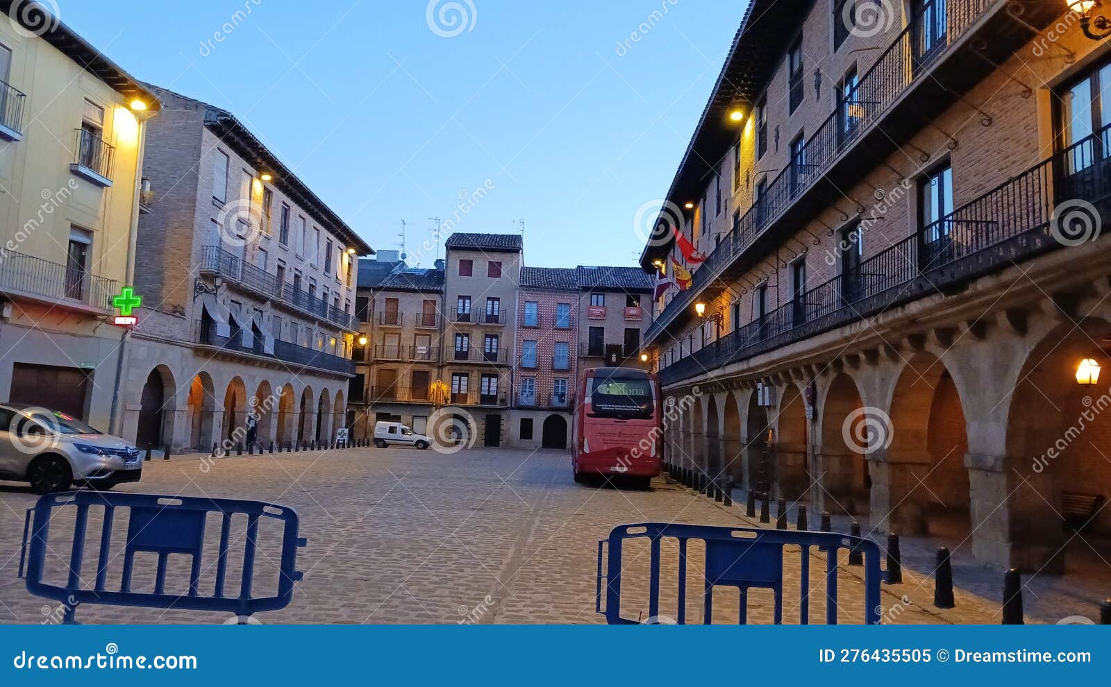 Old Town Square in Central Spain Editorial Image - Image of ...