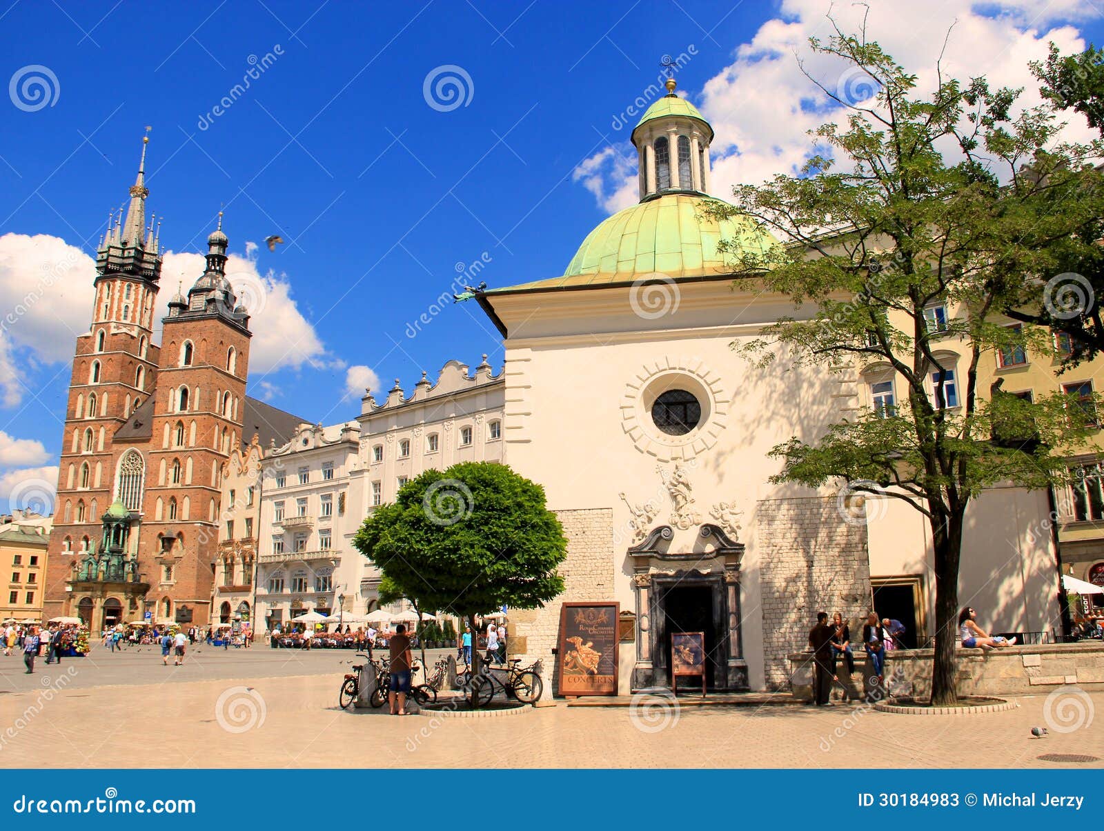 Krakow, Poland Main Market Square Editorial Stock Photo - Image of ...