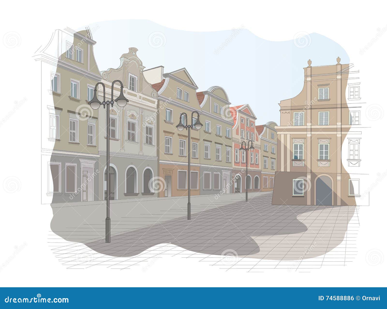 The Town Square Royalty-Free Illustration | CartoonDealer.com #38273205