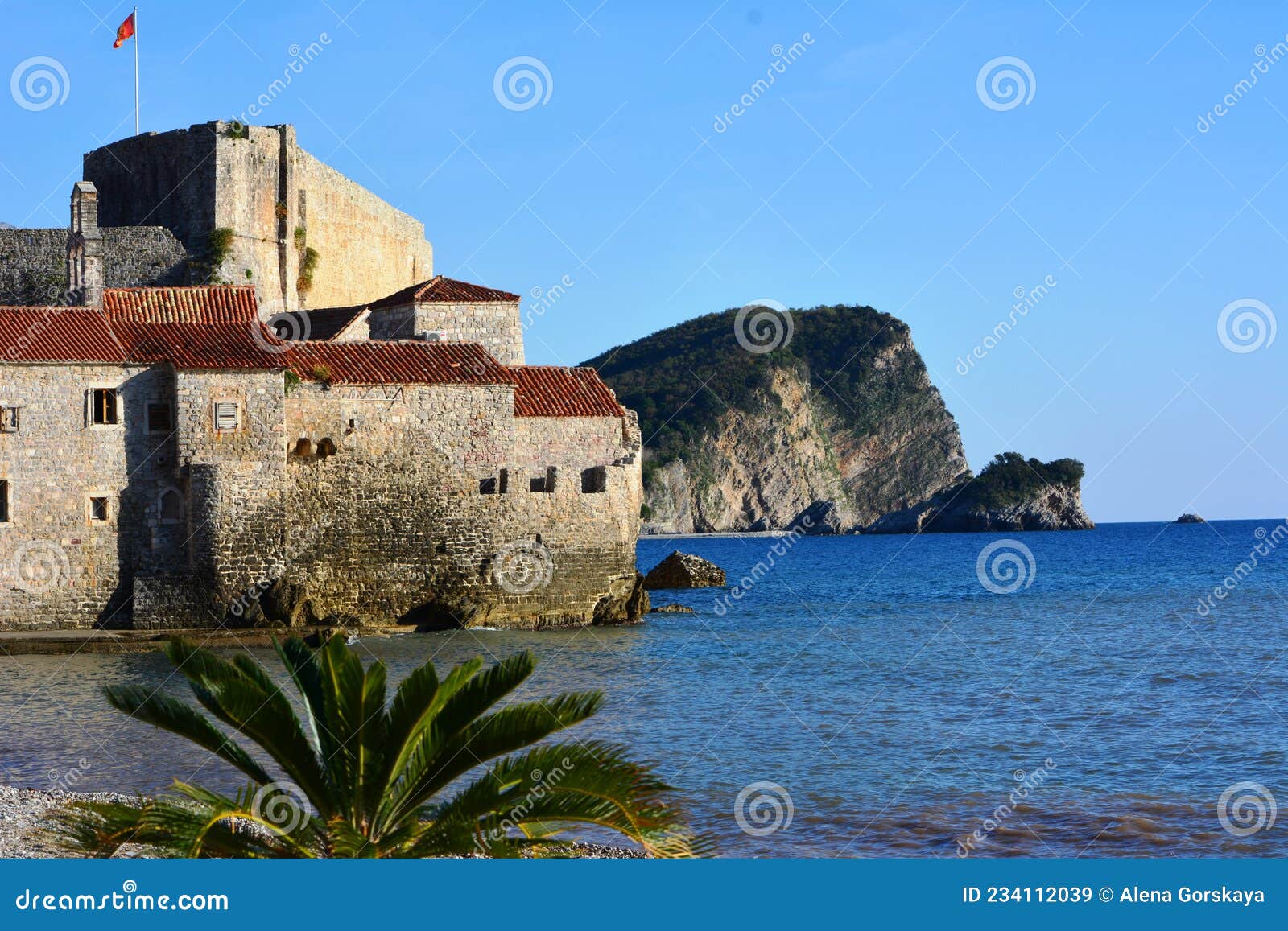 Old Town and St. Nicholas Island Stock Image - Image of beach, estate ...