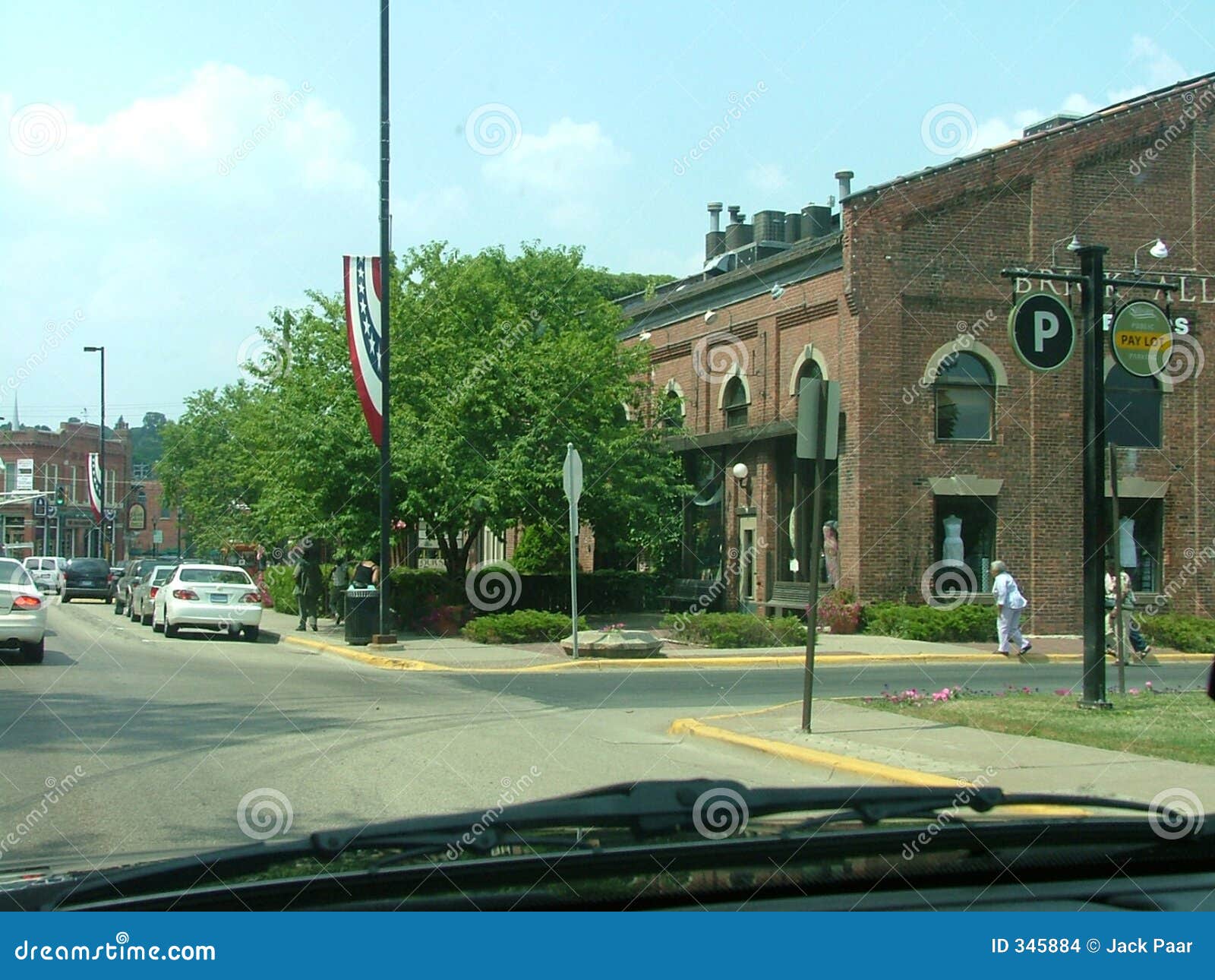 Old Town Street Scene stock photo. Image of street, outdoors - 345884