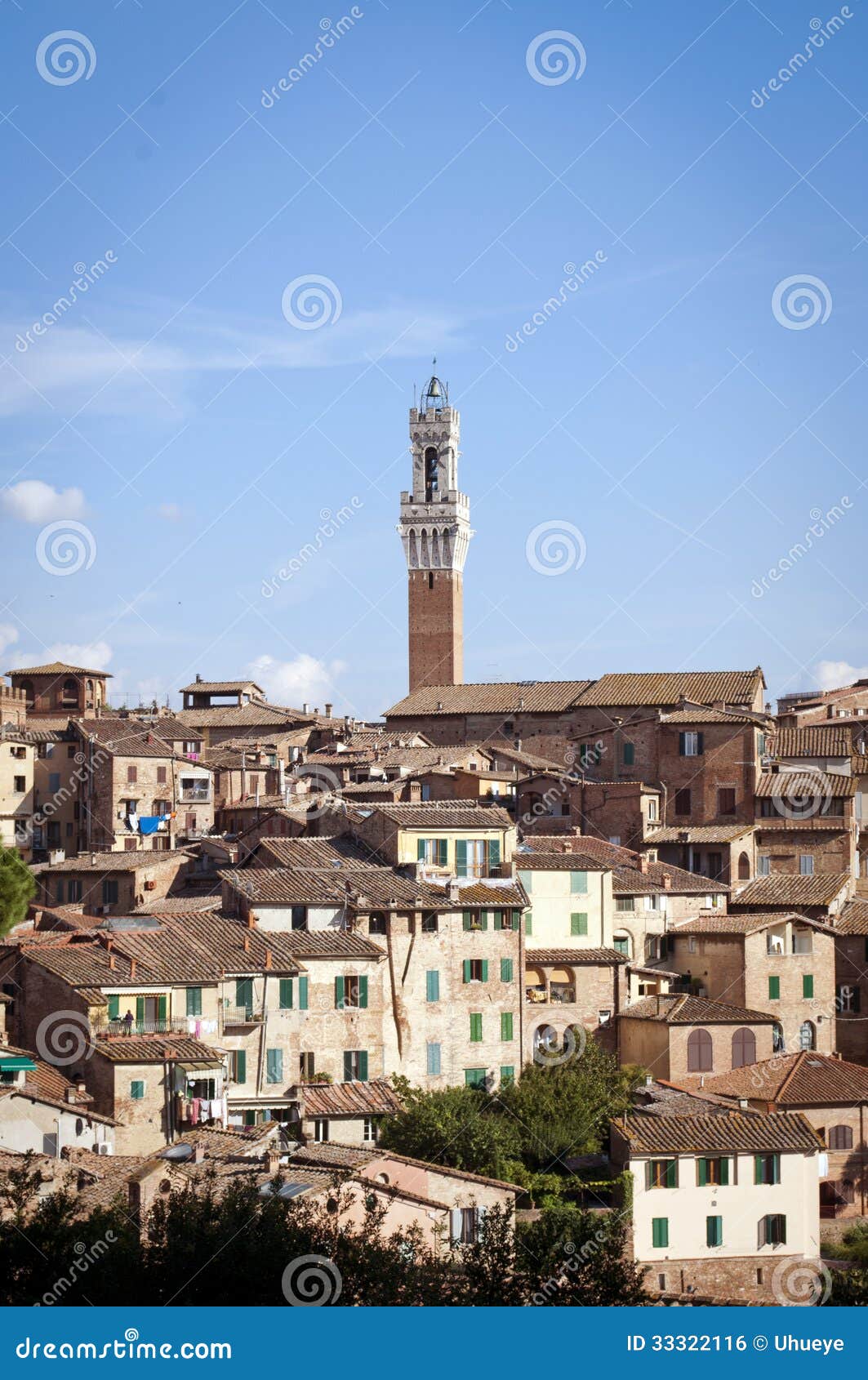 Old Town with tall Tower stock photo. Image of summer - 33322116