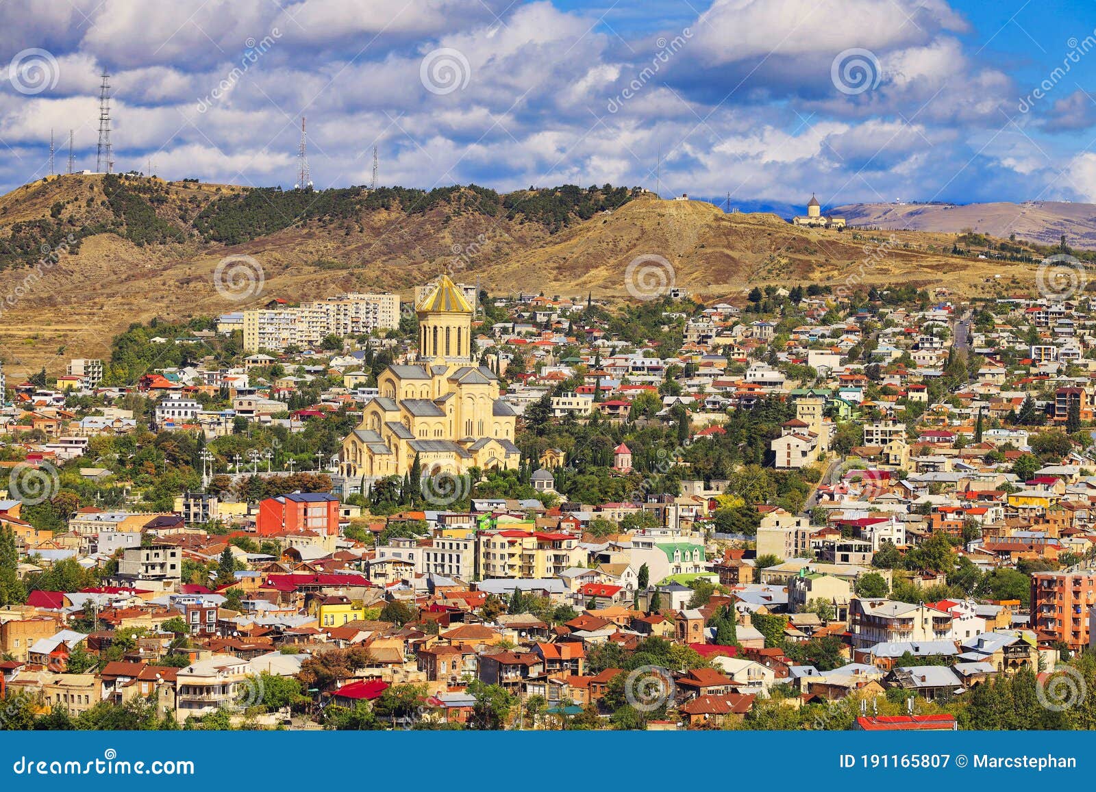 Old Town of Tiflis, Tbilisi, Georgia Stock Image - Image of metropolis ...