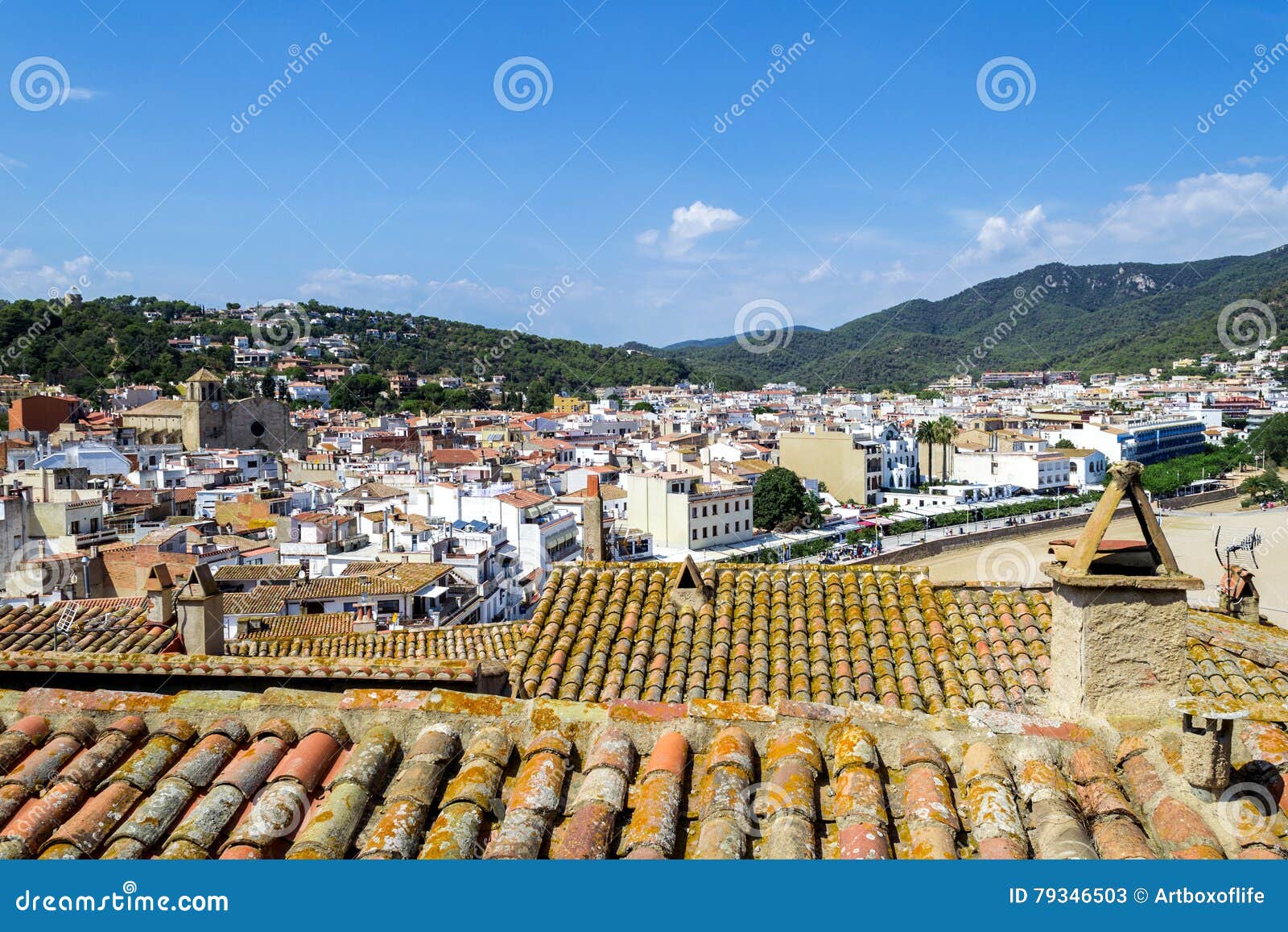 Old Town of Tossa De Mar, Costa Brava, Spain Editorial Stock Photo ...