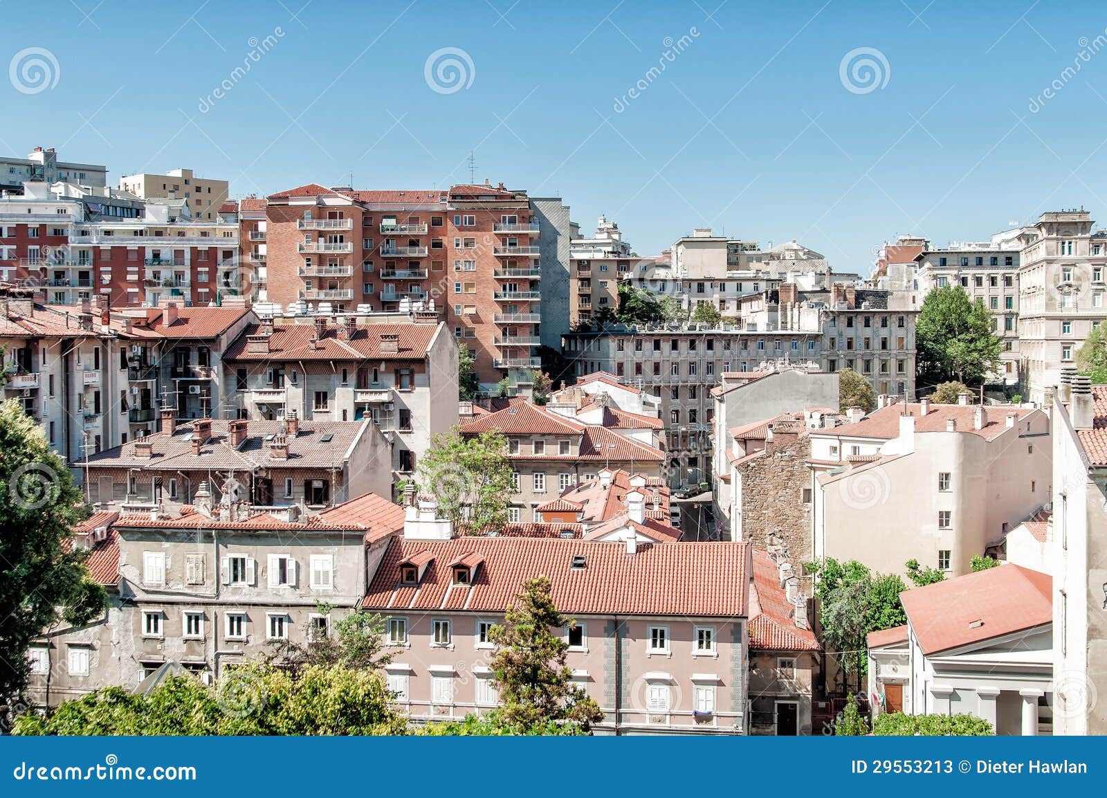 Old Town of Trieste stock image. Image of centre, italy - 29553213