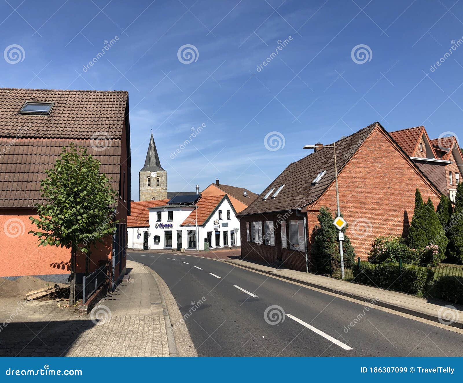 The old town of Uelsen editorial stock image. Image of town - 186307099