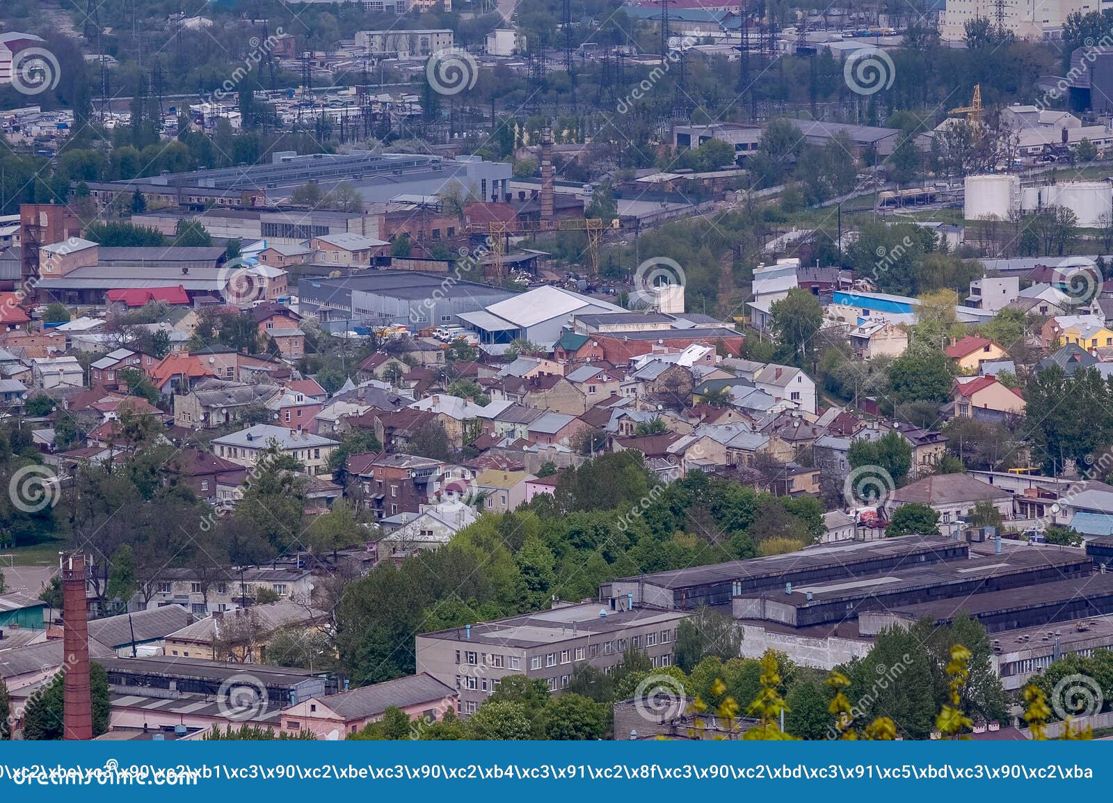 Old Town View from the Hill Stock Photo - Image of rooftop, history ...