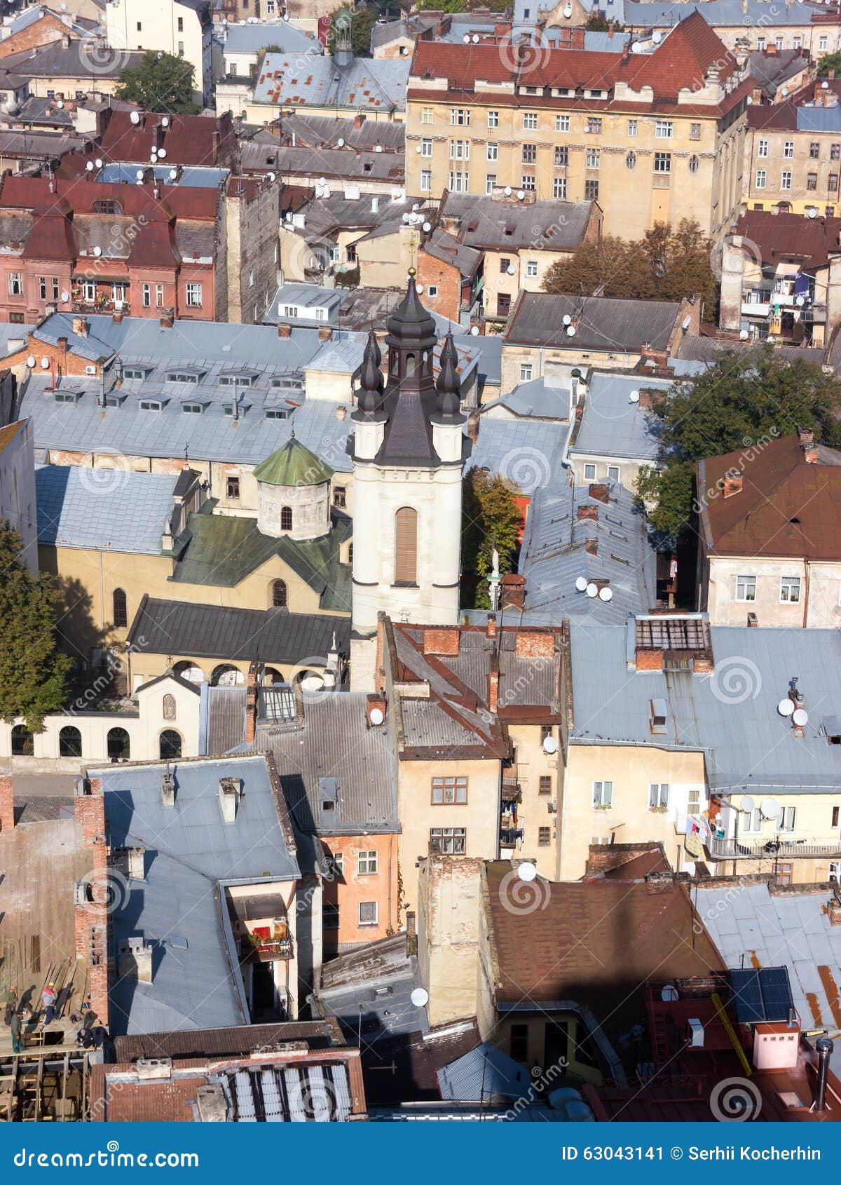 Old Town View, Lviv editorial photo. Image of break, street - 63043141