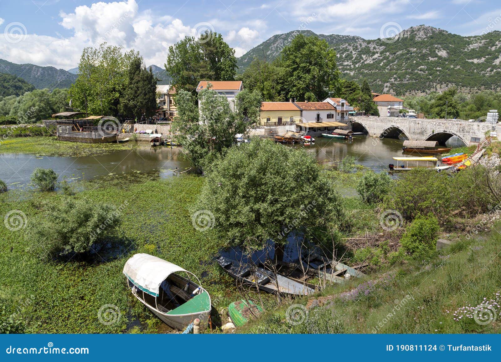 Old Town, Virpazar in Montenegro Stock Photo - Image of idyllic, balkan ...