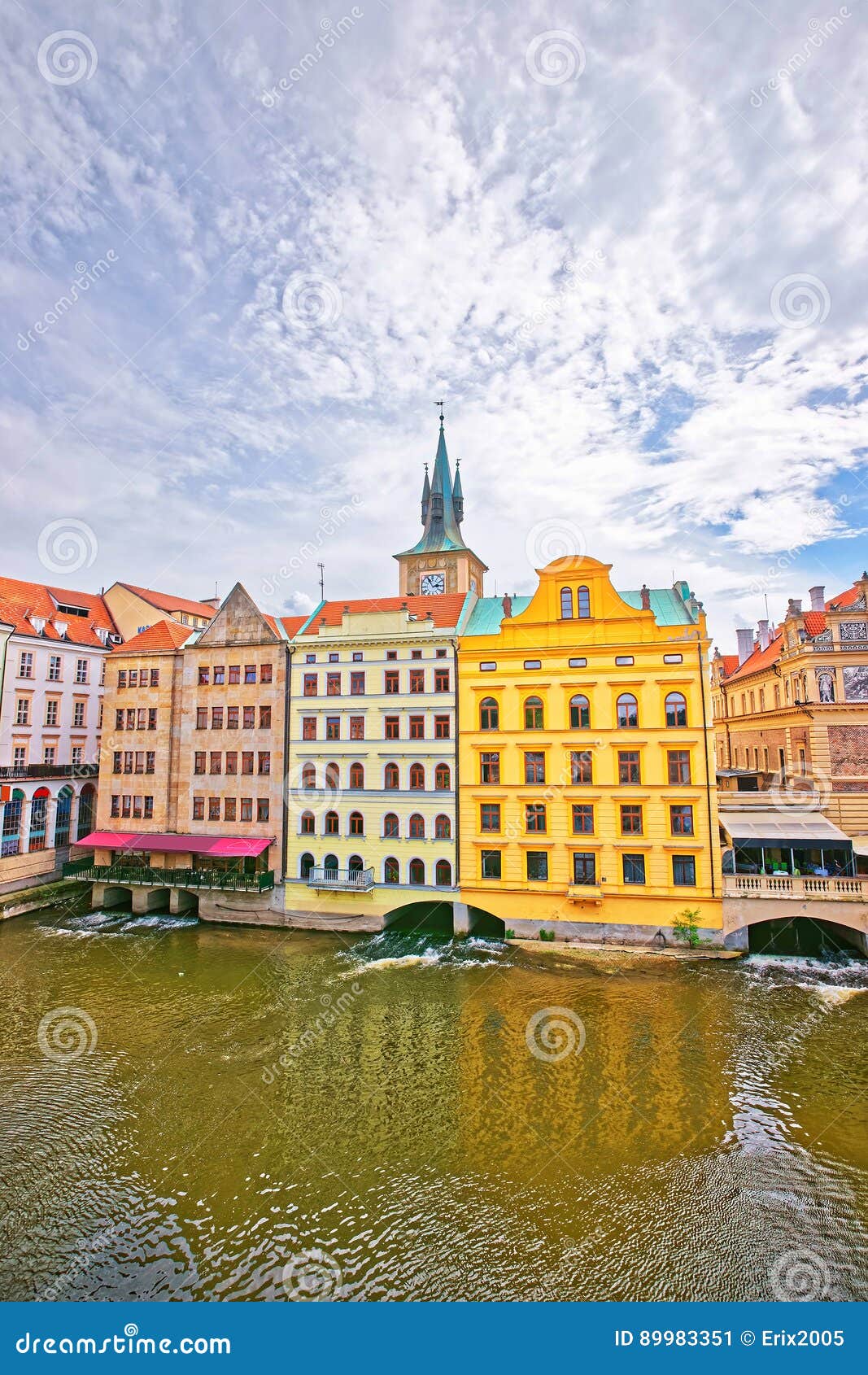 Old Town Water Tower in Prague Stock Image - Image of town, cultural ...
